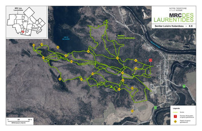 Sentier Loisirs Huberdeau Map by MRC des Laurentides | Avenza Maps