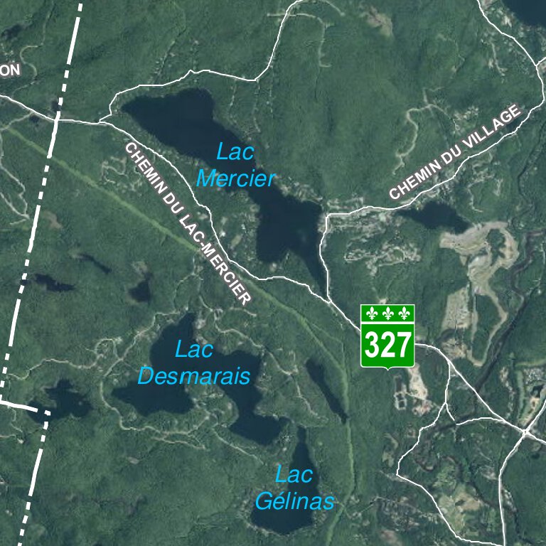 Sentier Quad Iroquois Map by MRC des Laurentides | Avenza Maps