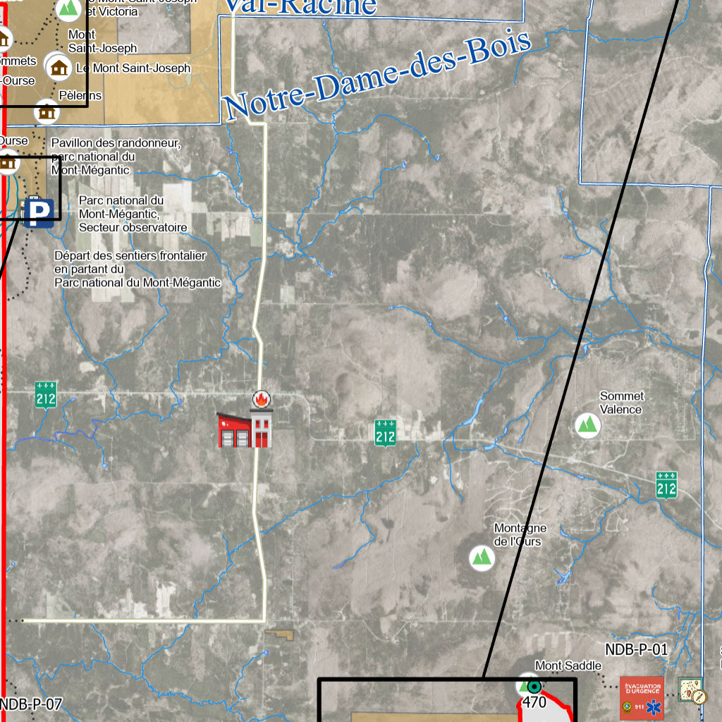 SUMI Secteur 4 Granit Non-Motorise Legend Map by MRC du Granit | Avenza ...