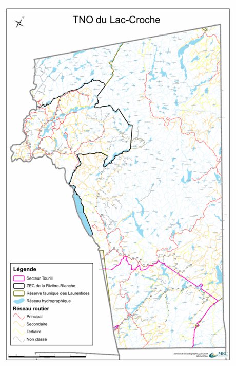 MRC de La Jacques-Cartier carte du TNO Lac croche Map by MRC Jacques ...