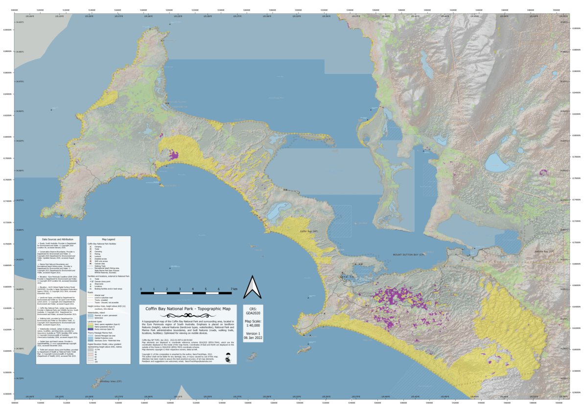 Coffin Bay National Park - Topographic Map by NanoTrack Maps | Avenza Maps