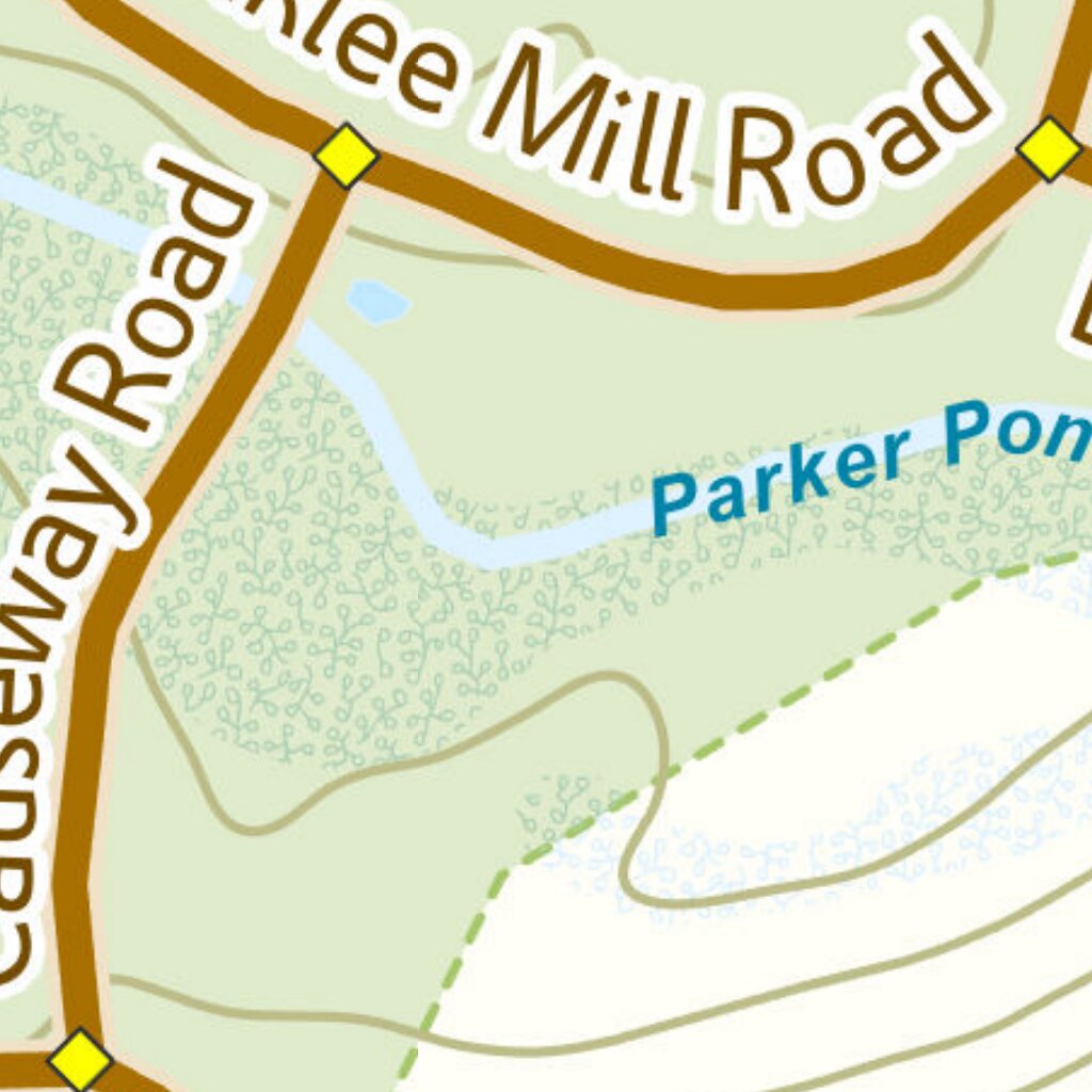 Hollis, NH - Town Forest Area Trails Map by Nashua Regional Planning ...