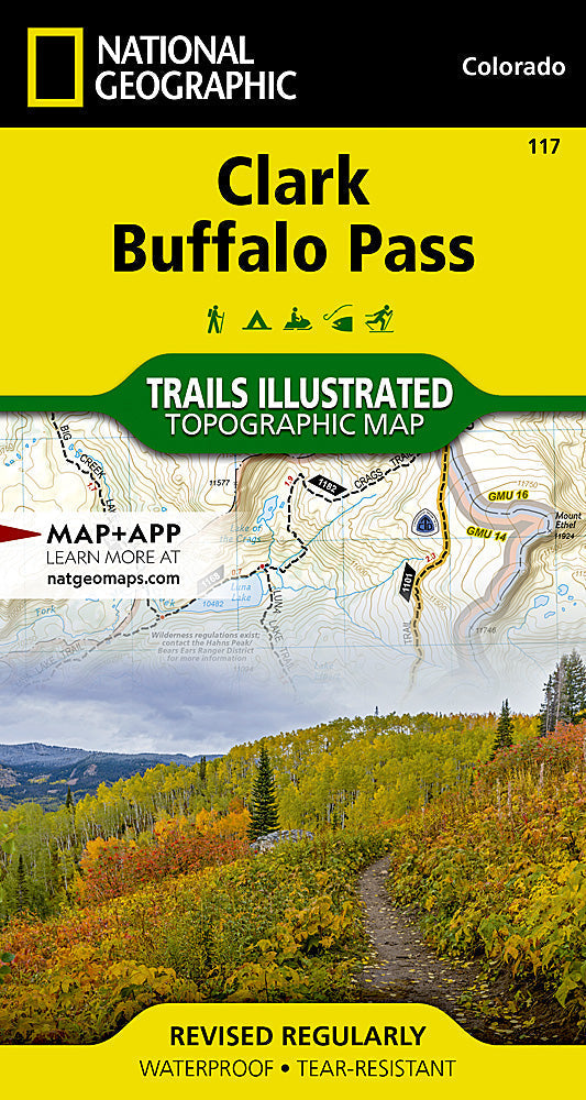 117 :: Clark, Buffalo Pass Map by National Geographic | Avenza Maps