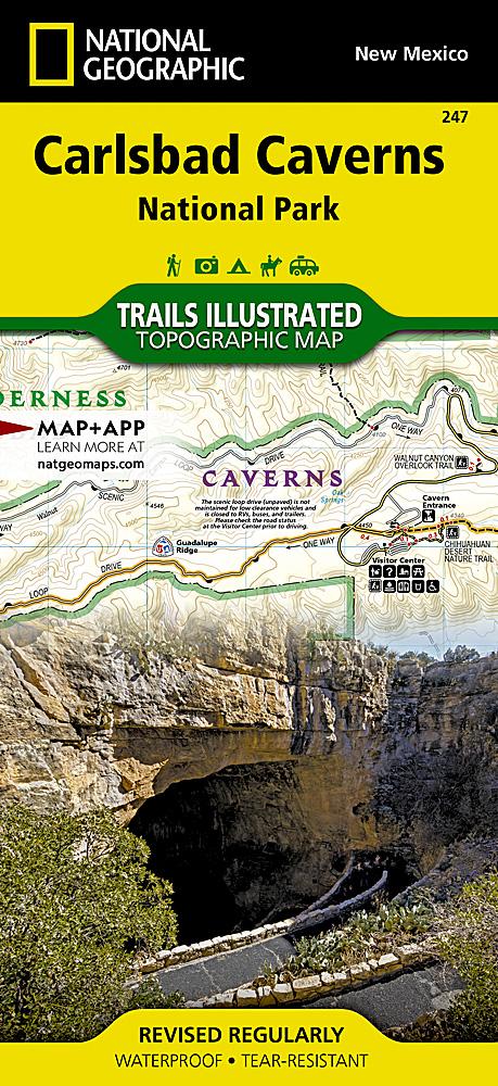247 :: Carlsbad Caverns National Park Map by National Geographic ...