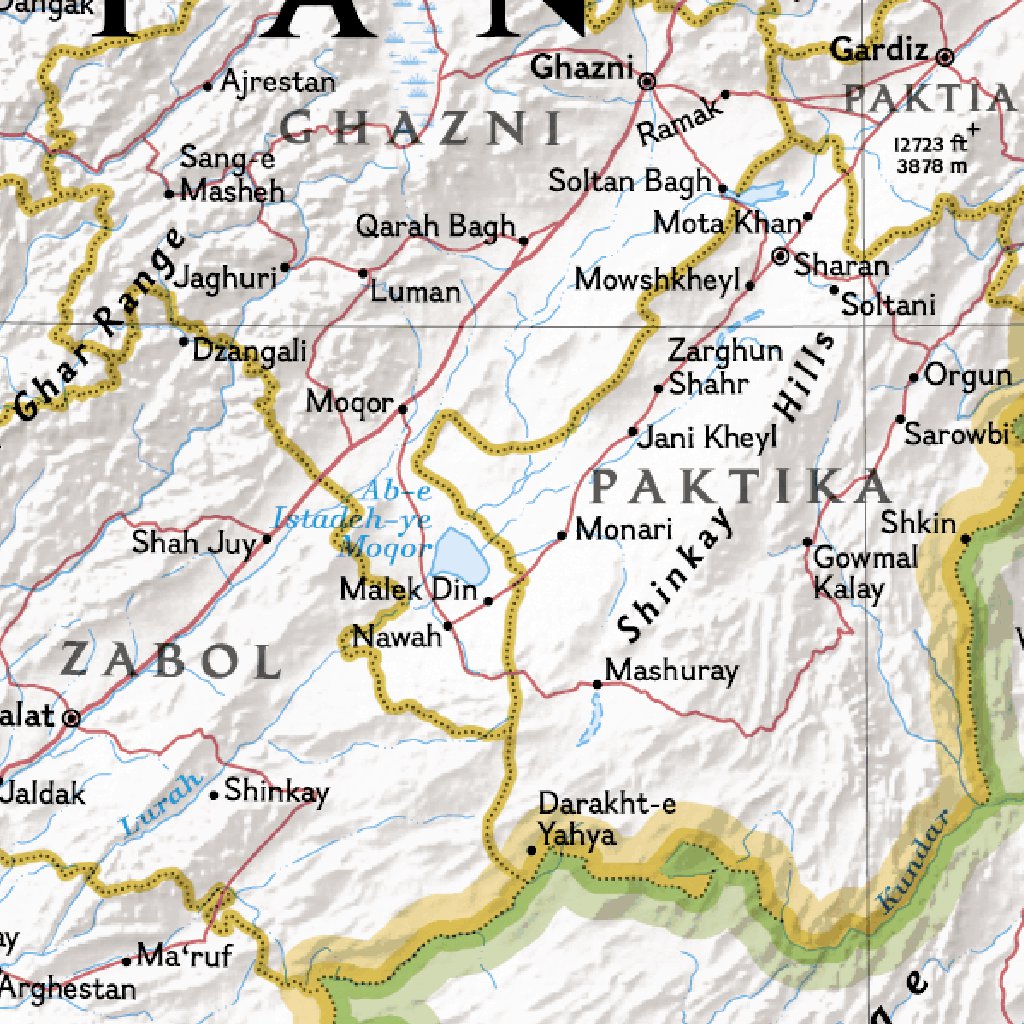 Afghanistan & Pakistan Map by National Geographic | Avenza Maps