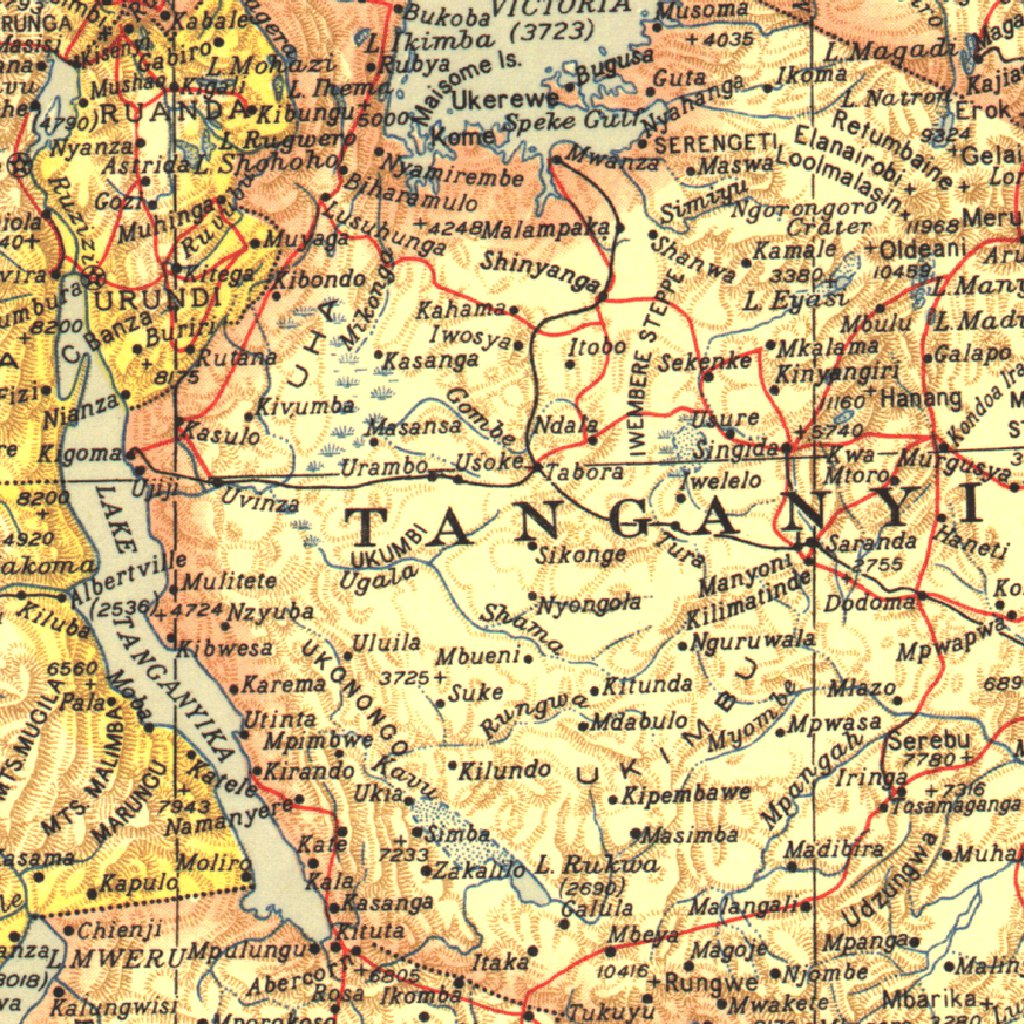 Africa 1935 Map by National Geographic | Avenza Maps