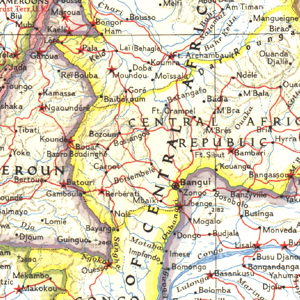 Africa 1960 Map by National Geographic | Avenza Maps