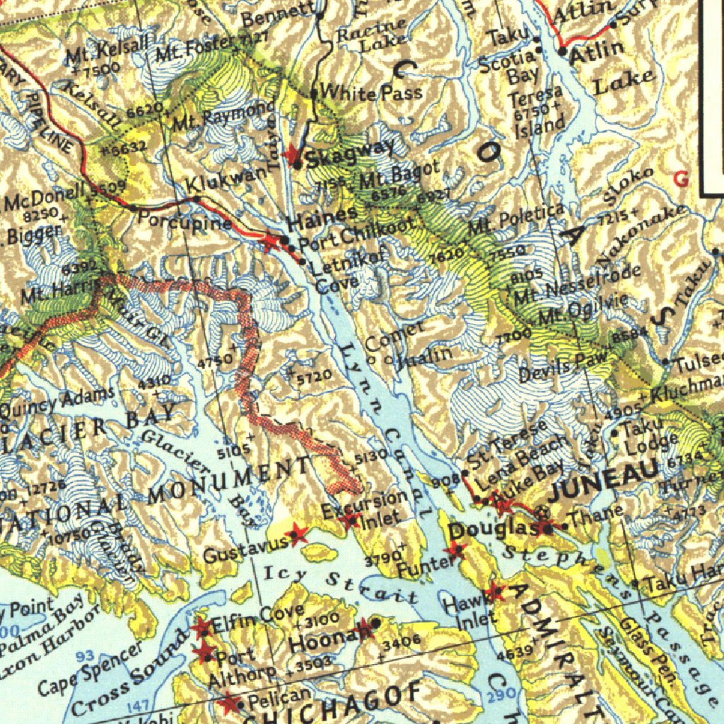 Alaska 1956 Map by National Geographic | Avenza Maps