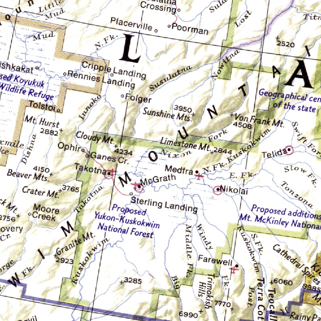 Alaska 1975 Map by National Geographic | Avenza Maps