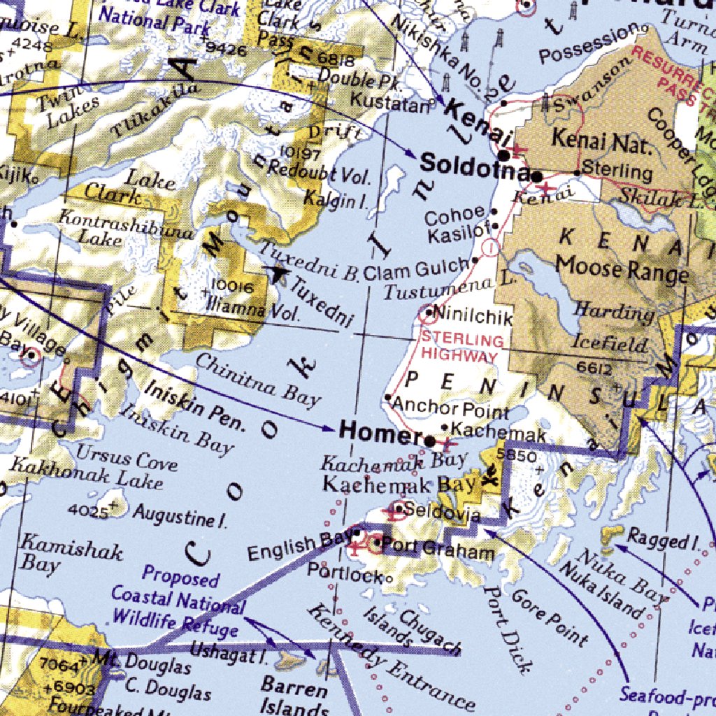 Alaska 1975 Map by National Geographic | Avenza Maps
