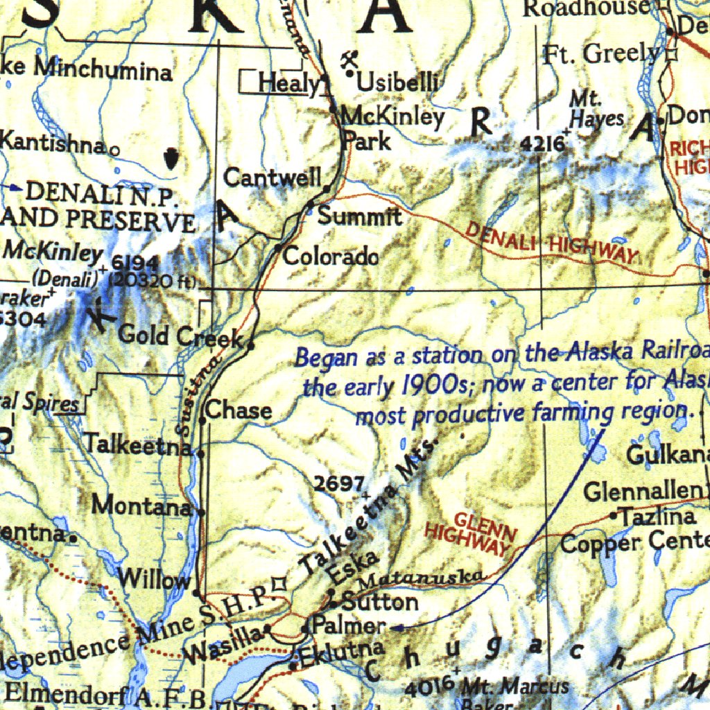 Alaska Map 1984 by National Geographic | Avenza Maps