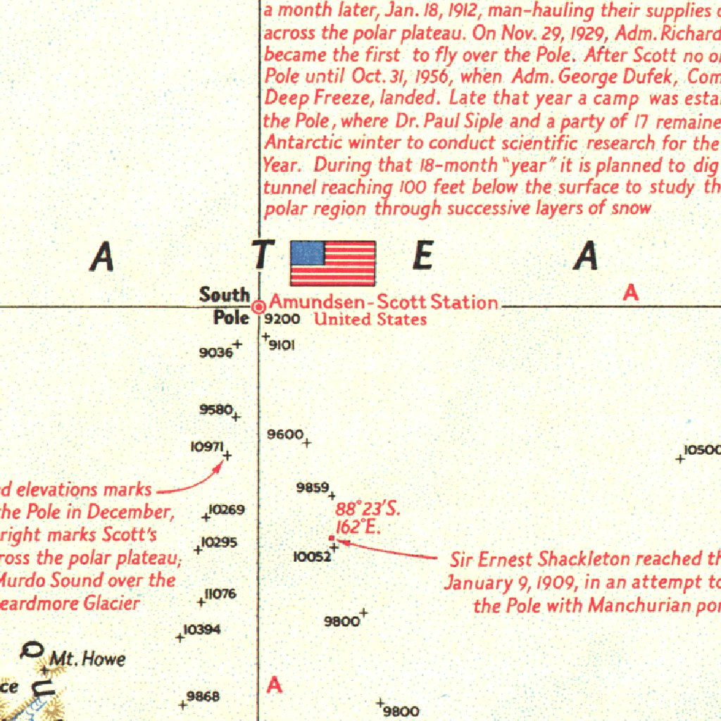 Antarctica 1957 Map by National Geographic | Avenza Maps