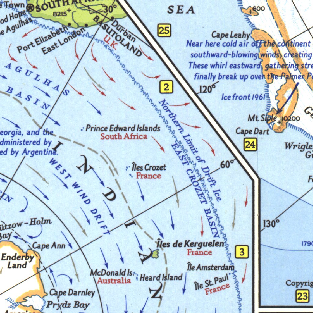 Antarctica 1962 Map by National Geographic | Avenza Maps