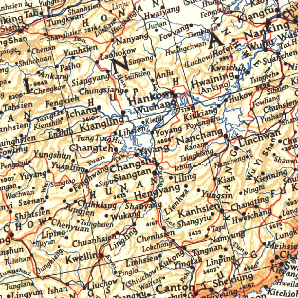 Asia & Adjacent Areas 1951 Map by National Geographic | Avenza Maps