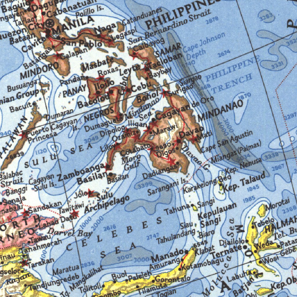 Asia And Adjacent Areas Map 1959 by National Geographic | Avenza Maps
