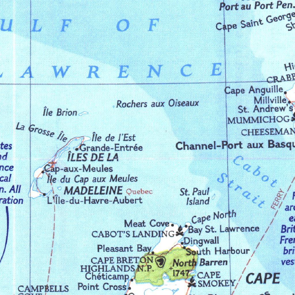 Atlantic Canada 1993 Map by National Geographic | Avenza Maps