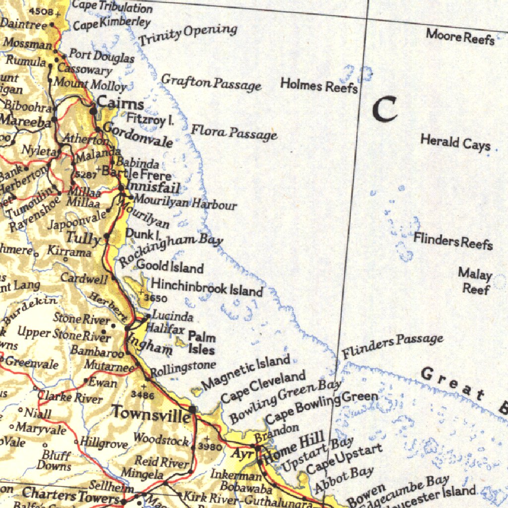 Australia 1948 Map by National Geographic | Avenza Maps