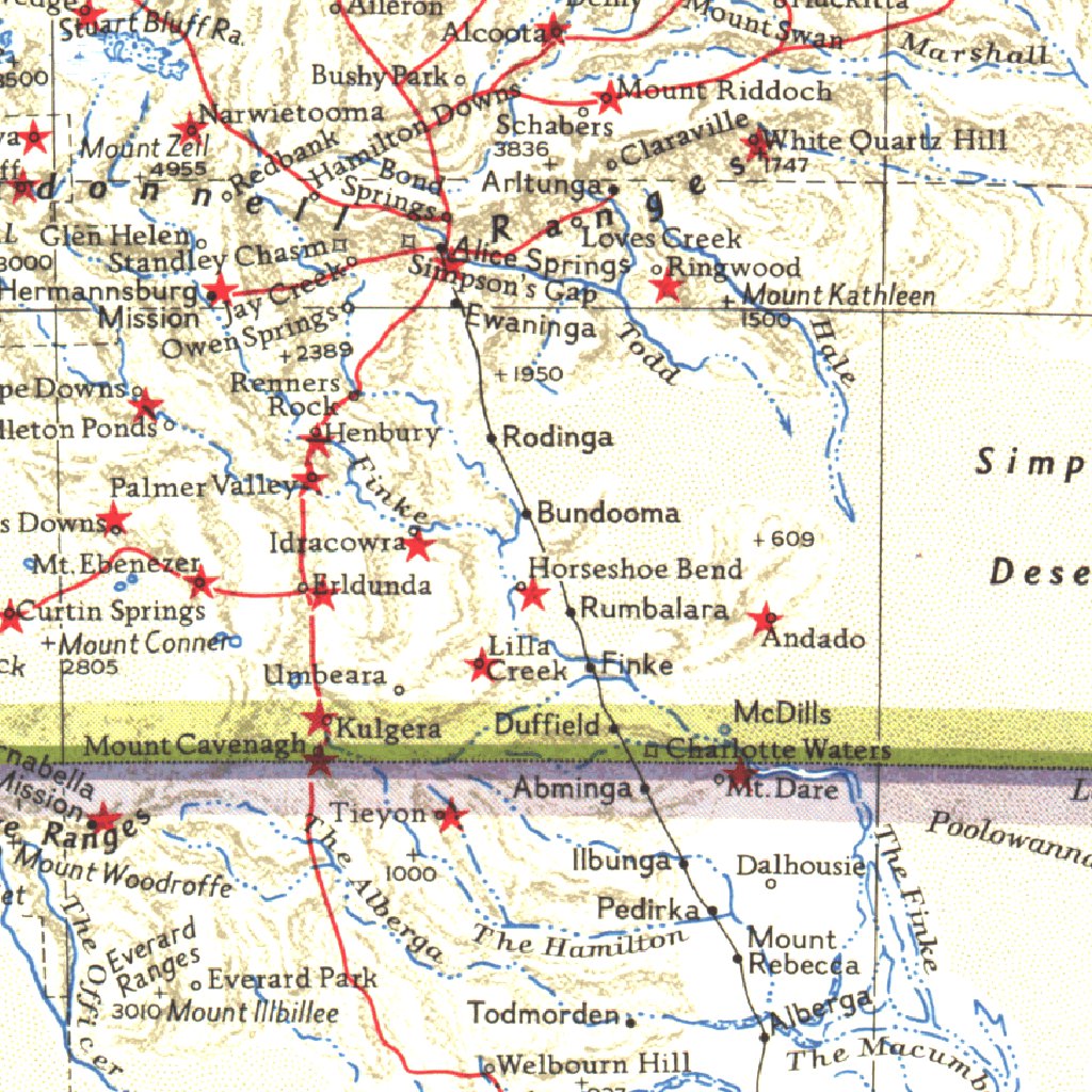 Australia 1963 Map by National Geographic | Avenza Maps