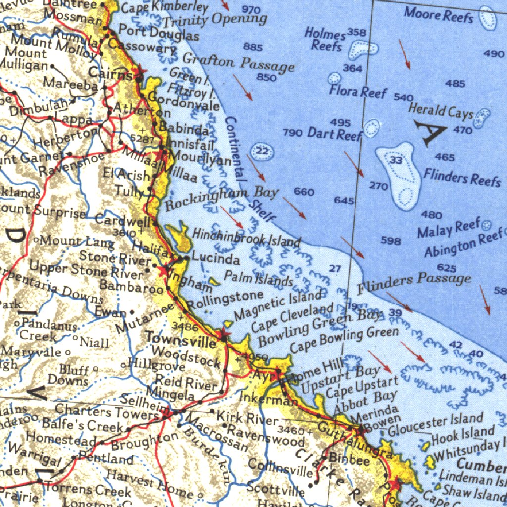 Australia 1963 Map by National Geographic | Avenza Maps