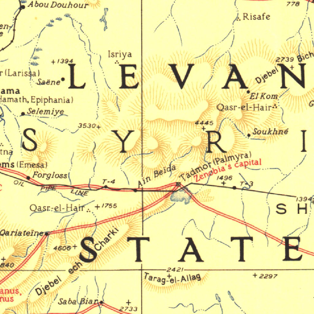 Bible Lands, & The Cradle Of Western Civilization 1938 Map by National ...