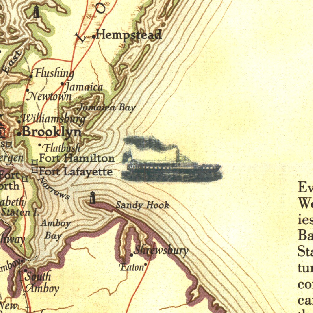 Boston To Washington Circa 1830 Map by National Geographic | Avenza Maps