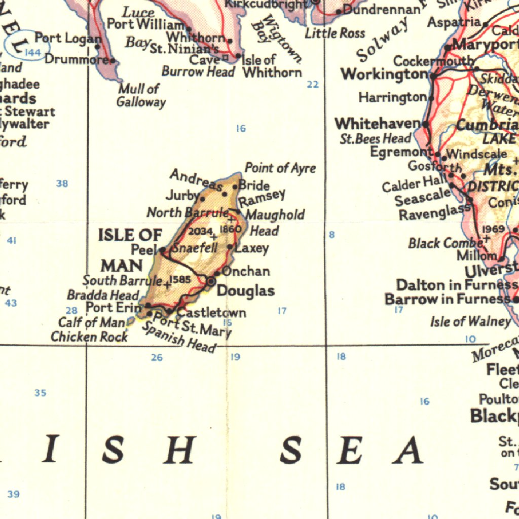 British Isles 1958 Map by National Geographic | Avenza Maps