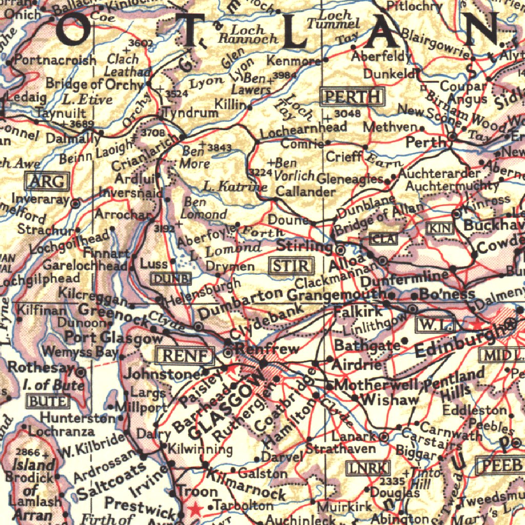 British Isles 1958 Map by National Geographic | Avenza Maps