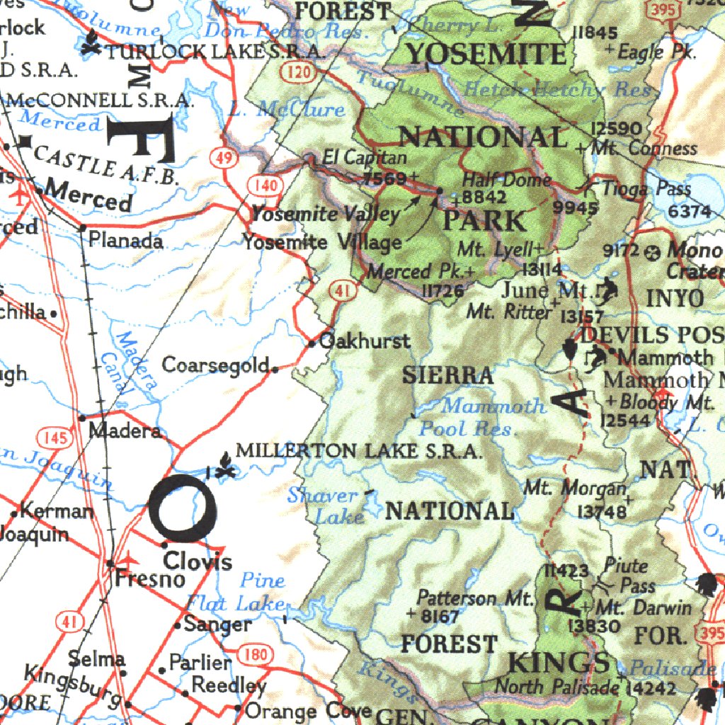 California 1993 Map by National Geographic | Avenza Maps
