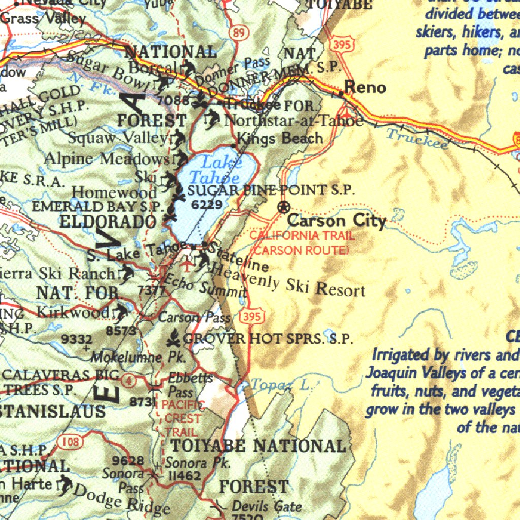 California 1993 Map by National Geographic | Avenza Maps