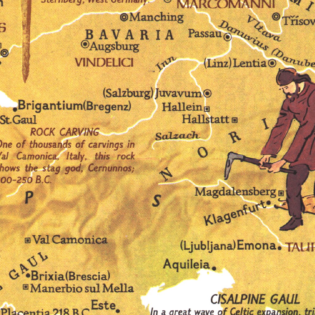 Celtic Europe 1977 Map by National Geographic | Avenza Maps