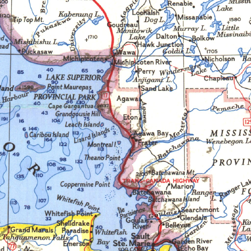 Central Canada 1963 Map by National Geographic | Avenza Maps