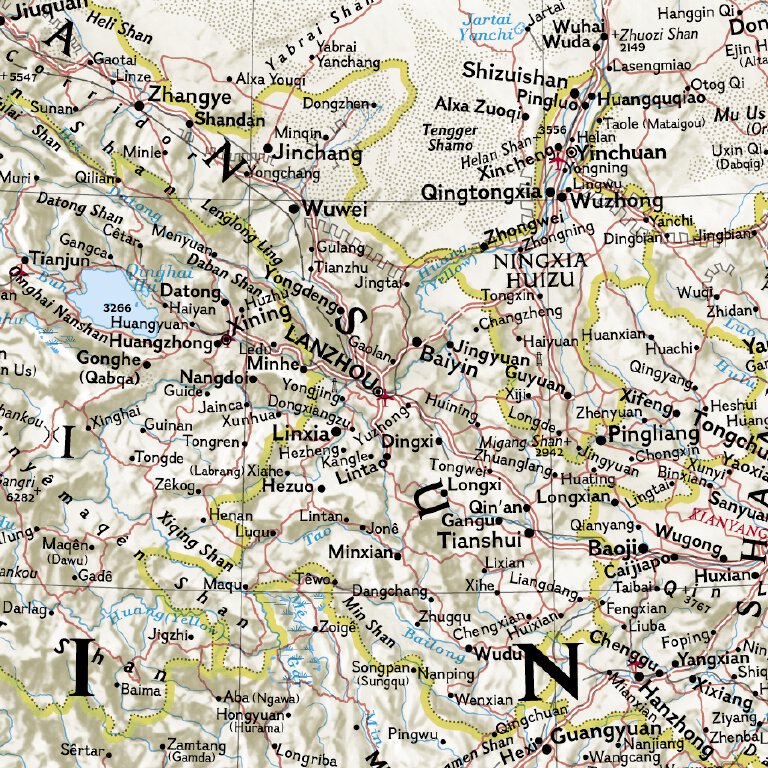 China Classic Map by National Geographic | Avenza Maps