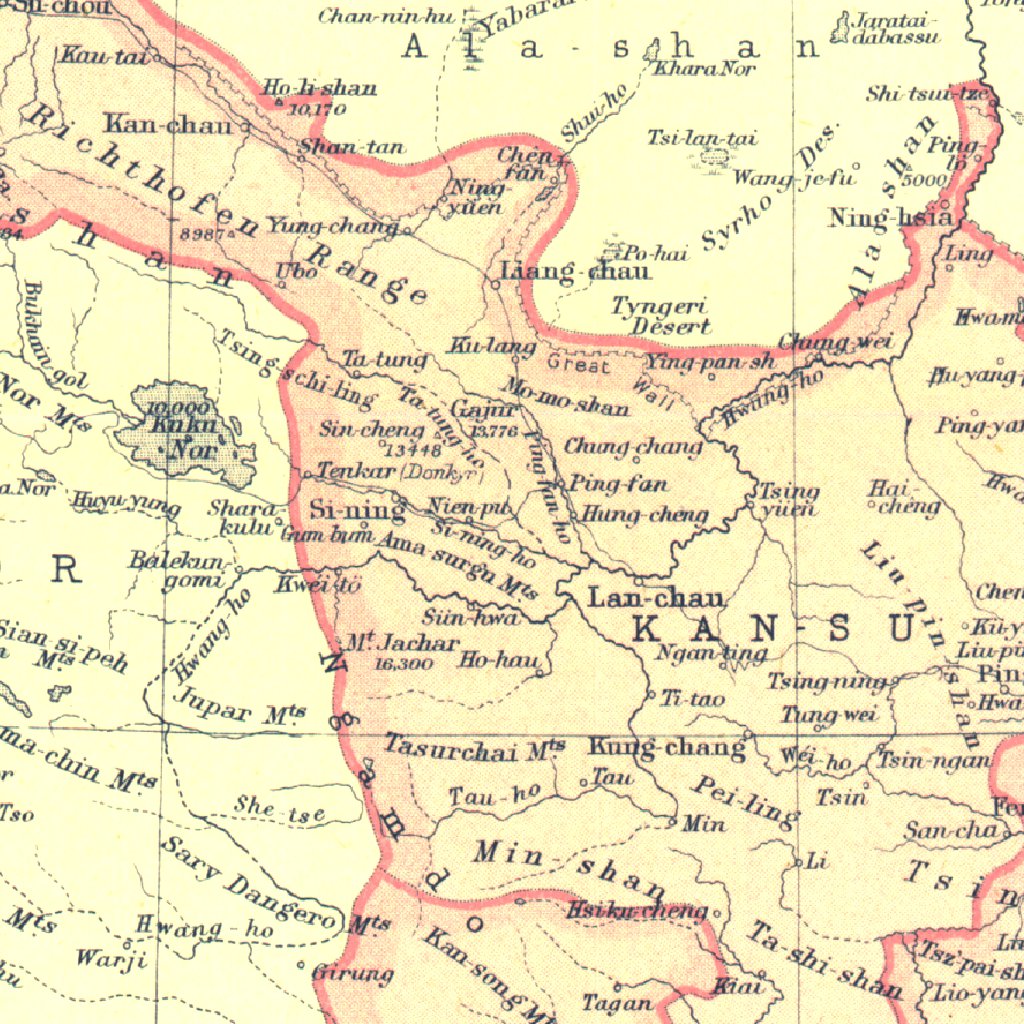 China & Its Territories 1912 Map by National Geographic | Avenza Maps