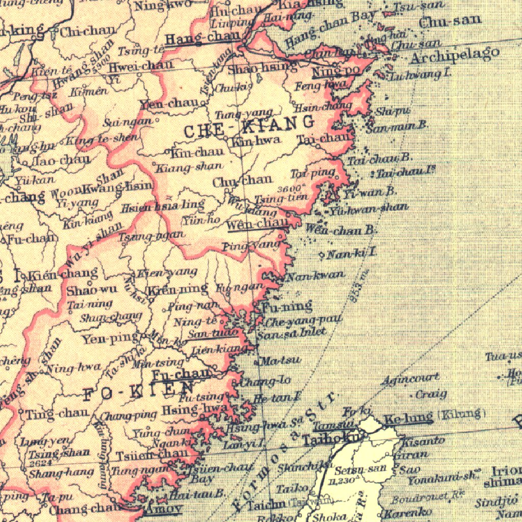 China & Its Territories 1912 Map by National Geographic | Avenza Maps
