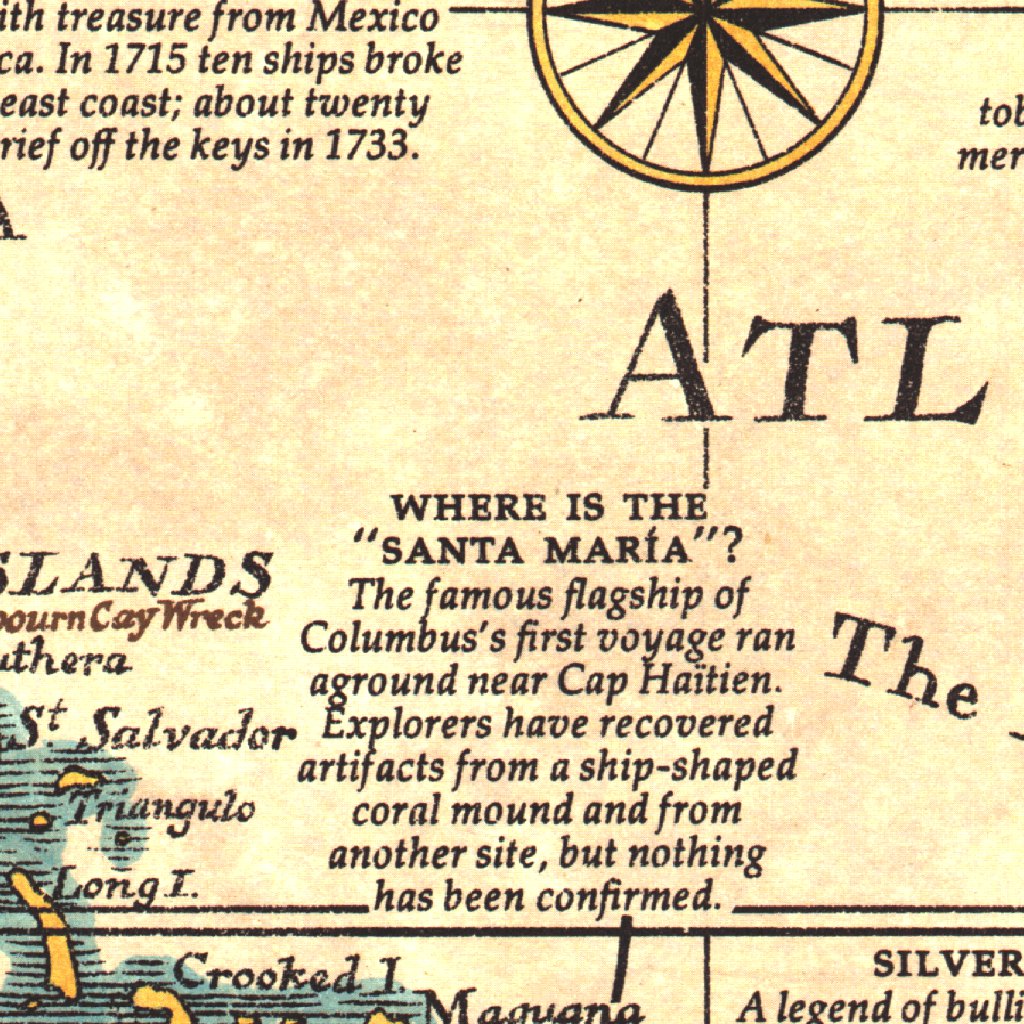 Colonization & Trade in the New World 1977 Map by National Geographic ...