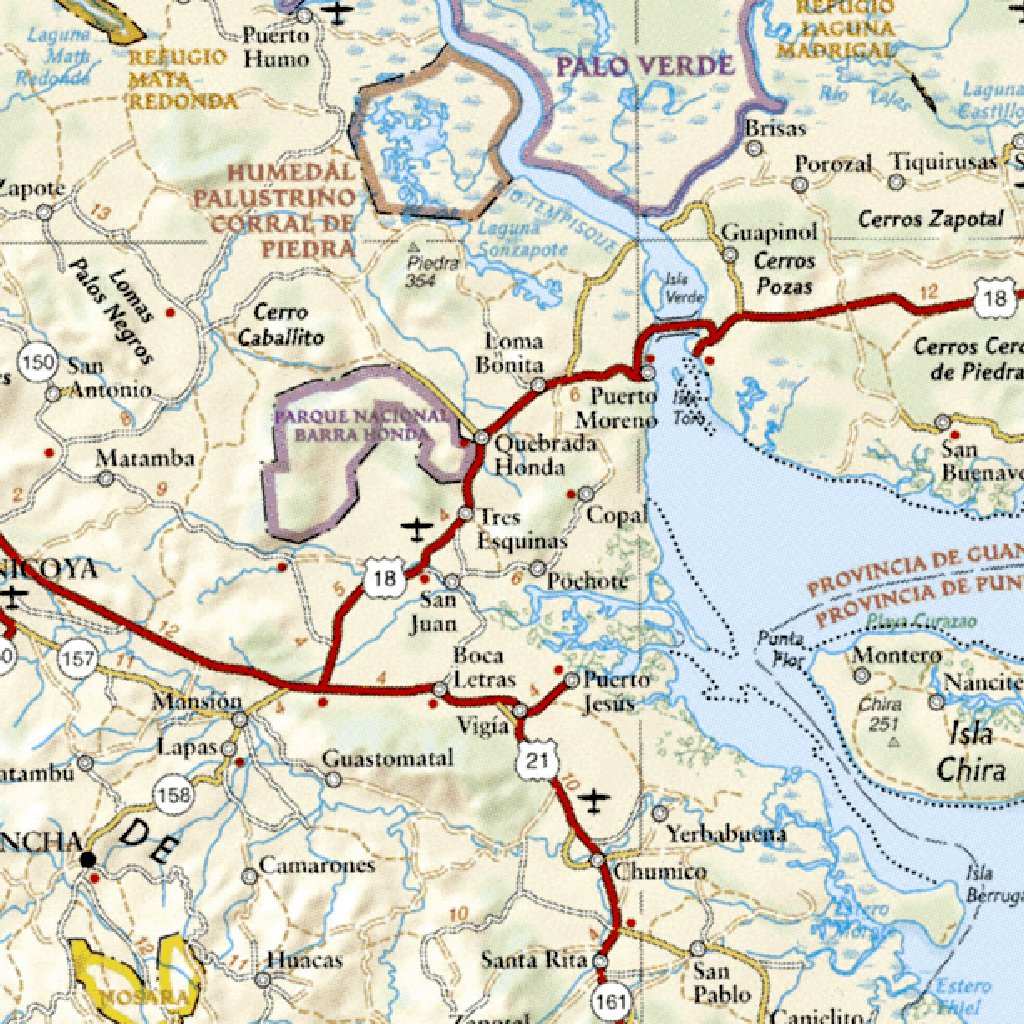 Costa Rica Map by National Geographic | Avenza Maps