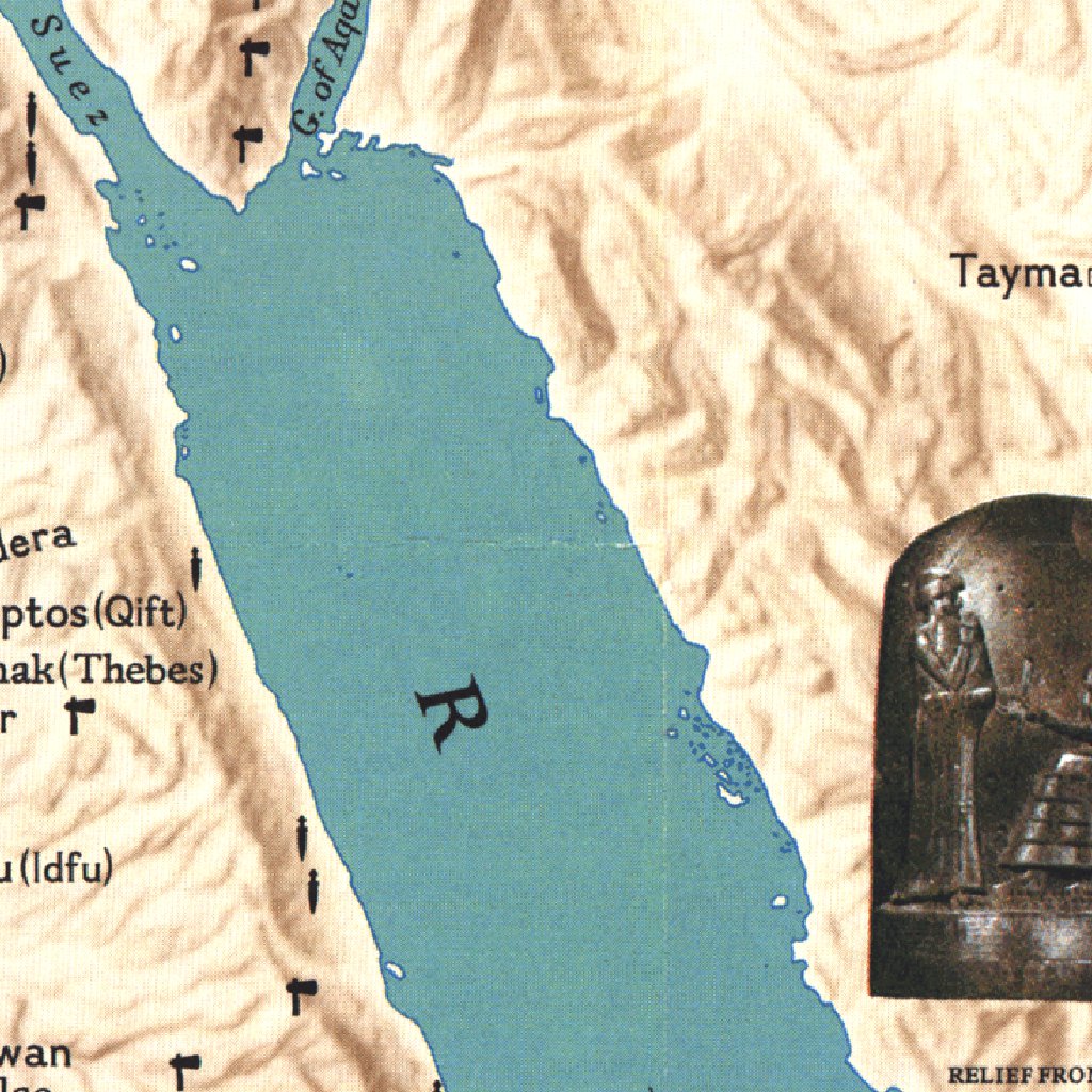 Early Civilizations In The Middle East 1978 Map by National Geographic ...