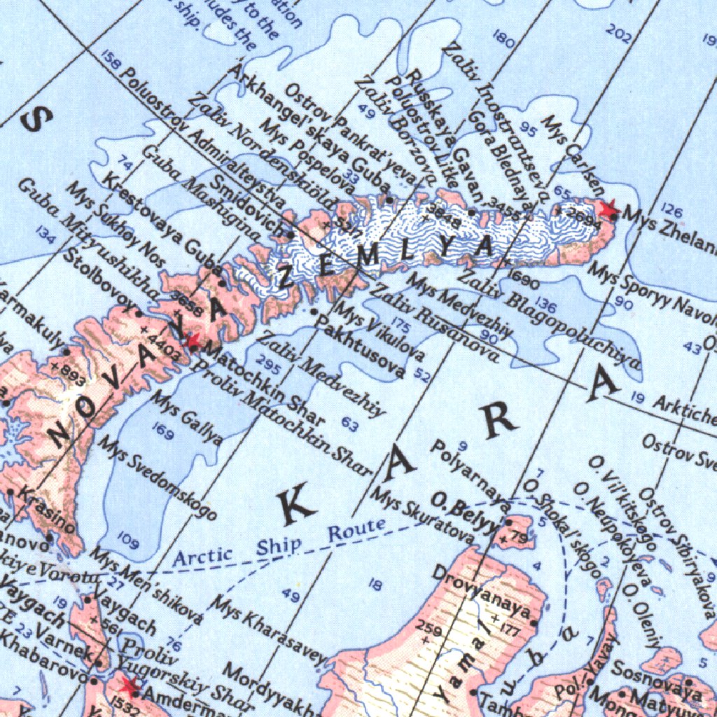 Eastern Soviet Union 1967 Map by National Geographic | Avenza Maps