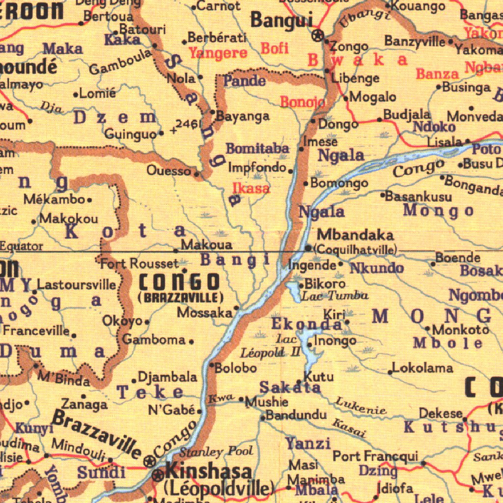 Ethnolinguistic Map Of The Peoples Of Africa Map 1971 by National ...