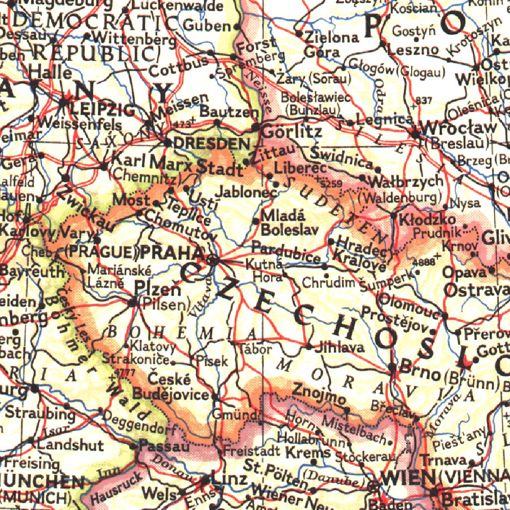 Europe 1957 Map by National Geographic | Avenza Maps