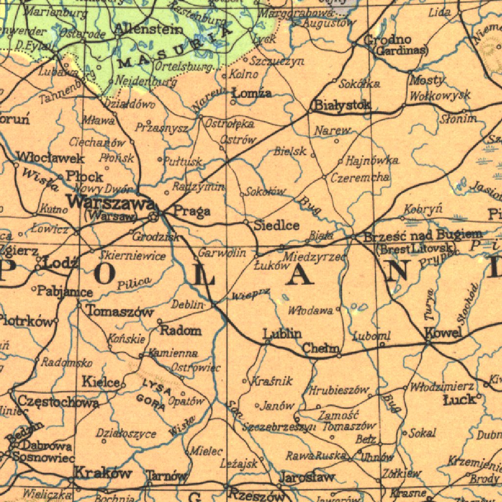 Europe & The Near East 1929 Map by National Geographic | Avenza Maps