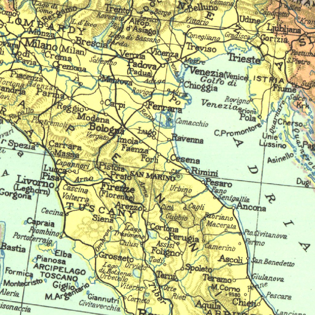 Europe & The Near East 1929 Map by National Geographic | Avenza Maps