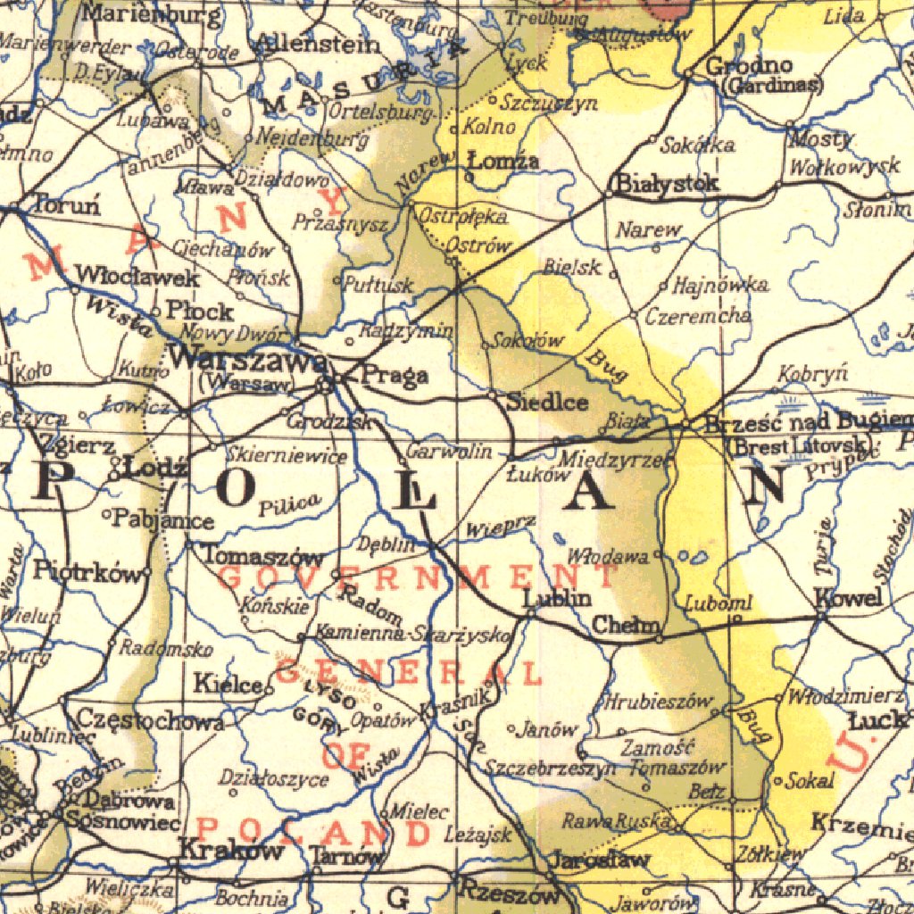 Europe & The Near East 1940 Map by National Geographic | Avenza Maps