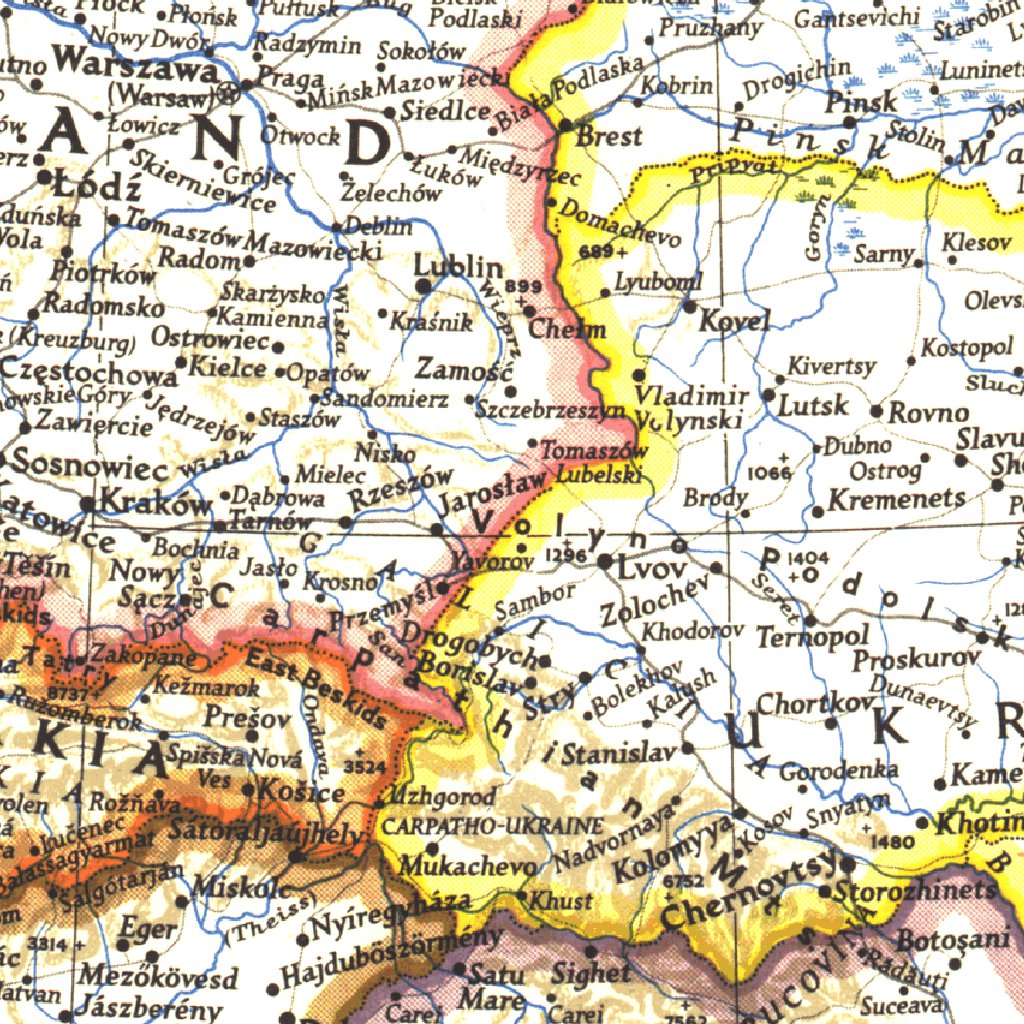 Europe & The Near East 1949 Map by National Geographic | Avenza Maps