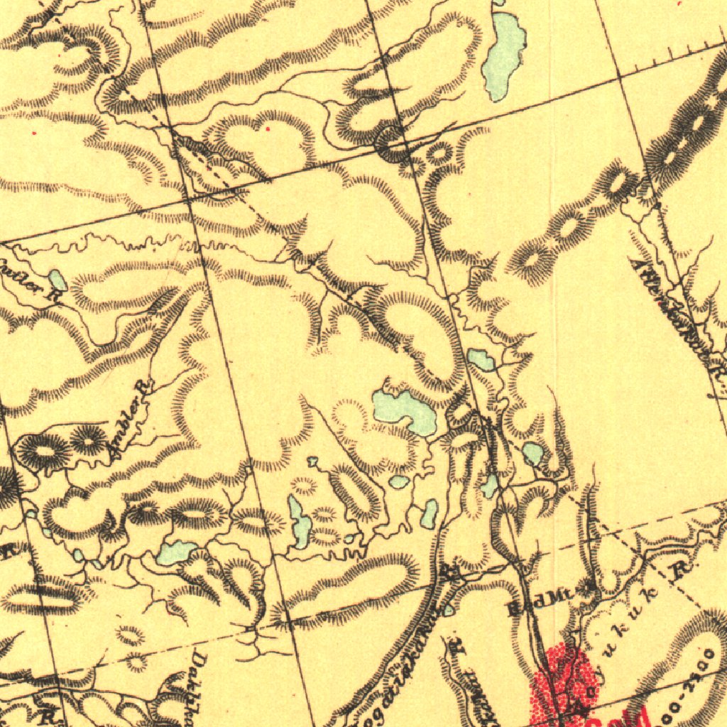 Gold & Coal Fields Of Alaska 1898 Map by National Geographic | Avenza Maps