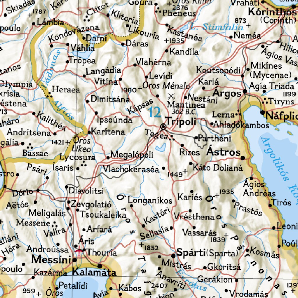 Greece Classic Map by National Geographic | Avenza Maps