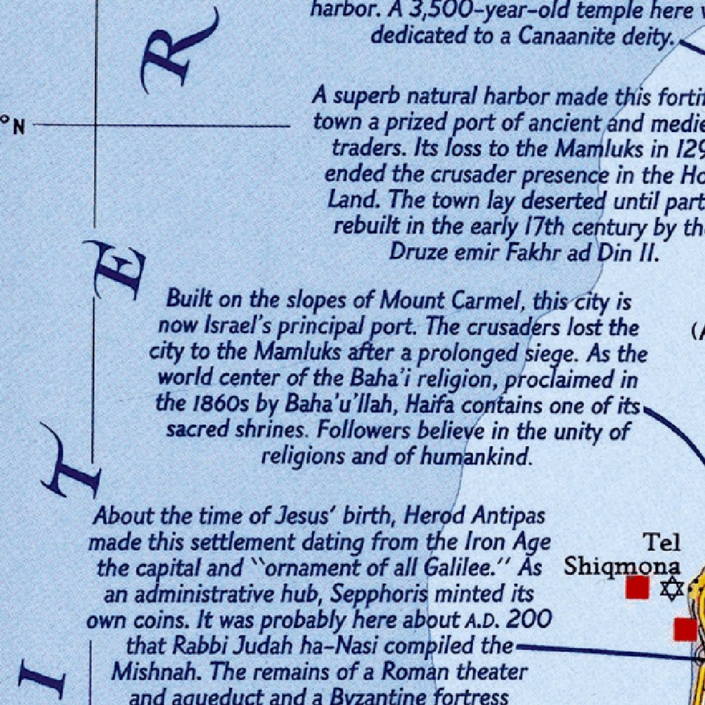 Holy Land Map by National Geographic | Avenza Maps