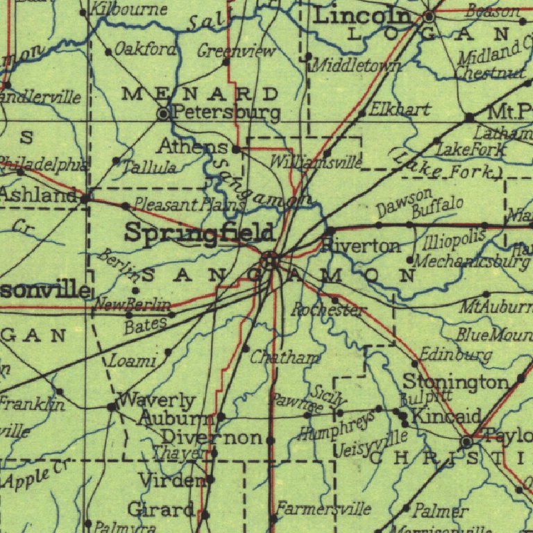Illinois 1931 Map by National Geographic | Avenza Maps