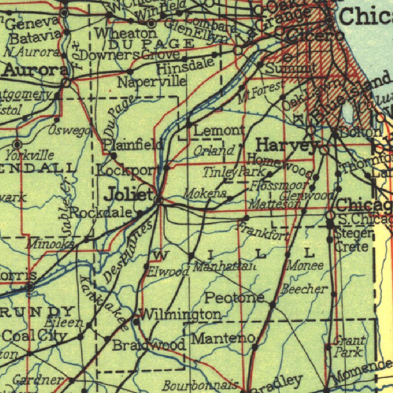 Illinois 1931 Map by National Geographic | Avenza Maps