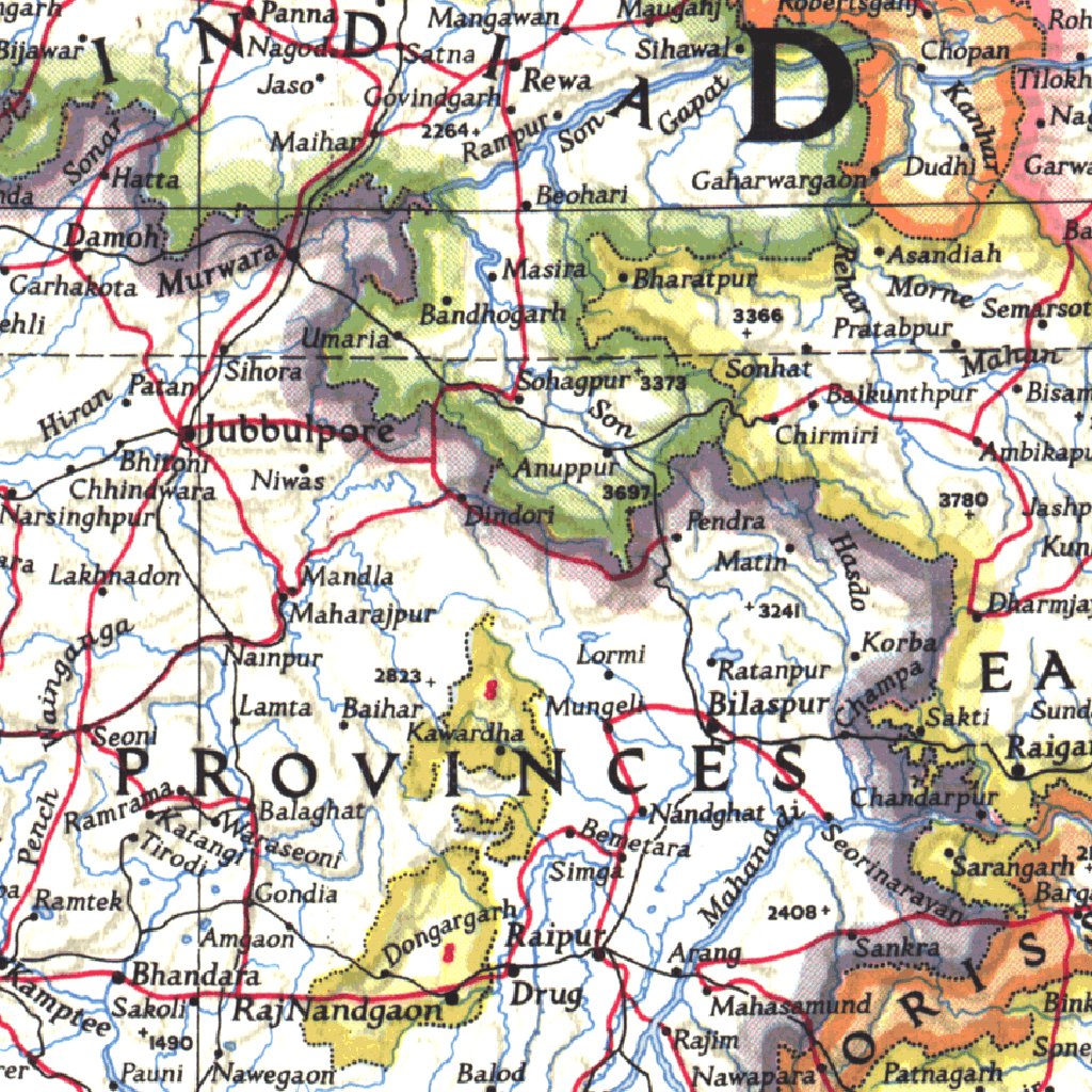 India & Burma 1946 Map by National Geographic | Avenza Maps